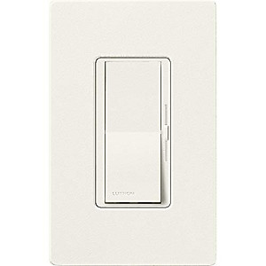 Lutron Diva LED+ Dimmer Switch for Dimmable LED, Halogen and Incandescent Bulbs, 150W/Single-Pole or 3-Way, DVSCCL-153P-BI, Biscuit