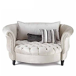 WYKDD Relax Living Room Sofa Vintage Stretch Nordic Ergonomic Couch Adults Wooden Living Room Furniture