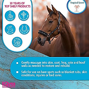 EQyss Mega-Tek Horse Rebuilder - Repair, Revitalize, Strengthen. Perfect for Manes, Tails, and Hooves. 16 oz