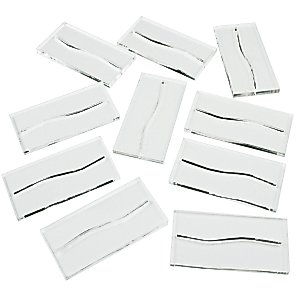 LITKO Paper Miniature Bases, 25x50mm Rectangle, 3mm Clear (10)