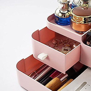 FIZZOQI Large-Capacity Storage Rack Multi-Functional Drawer Cosmetics Storage Rack Lady Lipstick Skin Care Products Storage Rack Eyebrow Pencil Jewelry Storage Rack