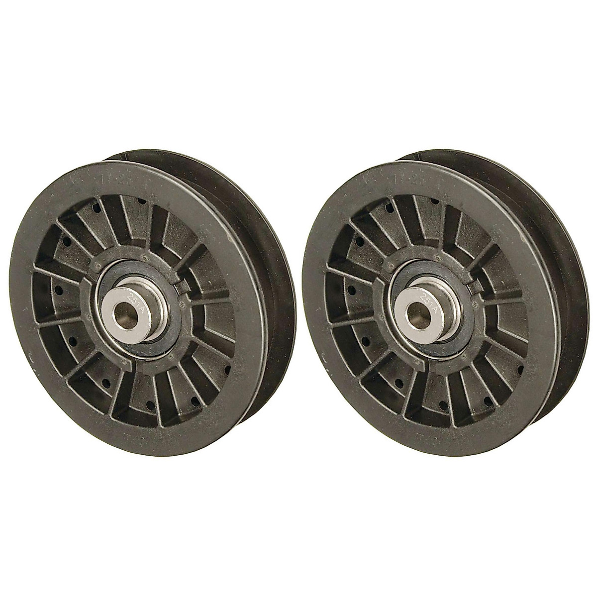HASMX 280-511 Flat Idler Pulley for Murray Exmark Toro 109-3397 Quest Toro 74812, 74813, 74814, 74815, 74816, 74818, 74820, 74822, 74823, 74824, 74832 and 74914 (2-Set)