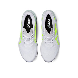 ASICS Women's DYNABLAST 3 Running Shoes, 8.5, White/Safety Yellow