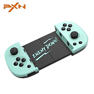 Mobile Game Controller, PXN P30PRO Retractable Low Latency FPS Game Gamepad, Micro USB Plug and Play E-Sports Gamepad for 4-6.67inch (Stretch: 6.5) Android/Apple/Samsung Smartphones - Cyan