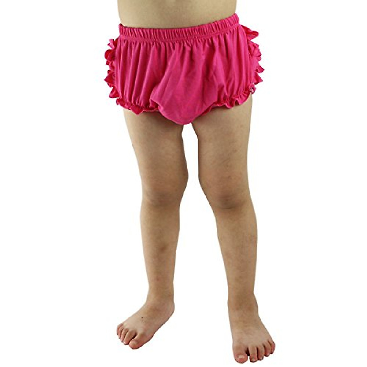 Wennikids Baby Girl's Cotton Shorts and Diaper Cover Bloomers X-Large Black