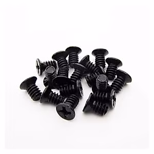 WAAZVXS 25pcs Screw Bolt Computer PC Case 2.5" 3.5" inch Hard Drive HDD Caddy Hot Swap Server Tray Mount Screw Flat Countersunk Bolt (Color : Black 6 32x6mm)
