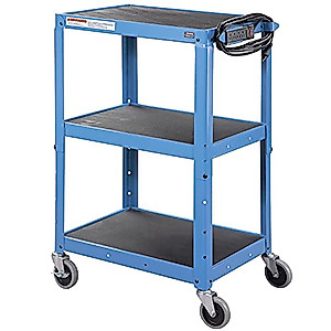 Global Industrial Steel Audio Visual & Instrument Cart Blue
