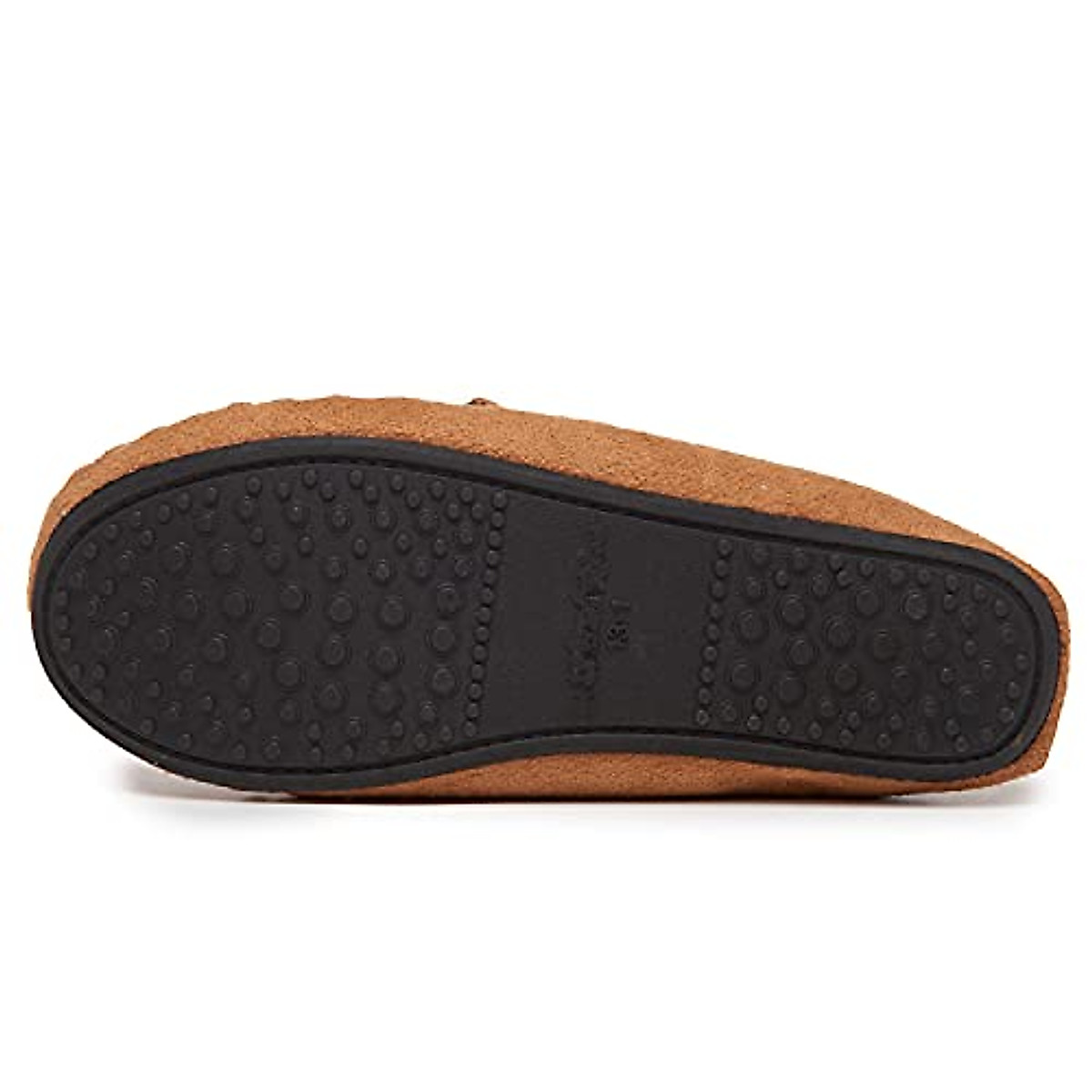 Lucky Brand Boy's Micro-Suede Cozy Moccasin Slippers with Faux Sherpa Lining