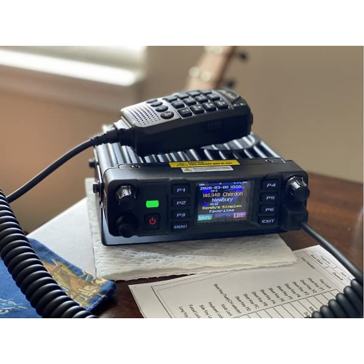 AnyTone AT-D578UVIII Plus Tri-Band DMR Mobile Radio - 50W VHF/45W UHF with Air Band, APRS Location Data RX/TX, Bluetooth Audio, Loud Speaker and Step-by-Step Course Included