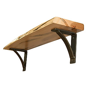 RRD Live Edge Shelf — Rustic Maple Wood — Shelves for Bedroom — Rustic Wall Shelves — Vintage Home Decor — Floating Shelves for Wall — Wooden Shelf - 36"