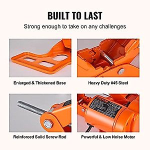 VEVOR Electric Car Jack, 3 Tons /6600 lbs 12V Electric Scissor Jack, Double Saddles with Remote Control, Portable Car Jack for Sedan, SUV, Truck Tire Change Replacement