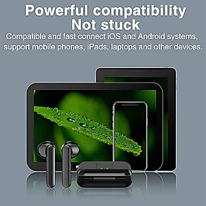 Earbuds Bass Earphones with Microphone Stereo in Ear Earbud Headphones with Mic and Volume Control Headset 3.5 mm Plug Compatible Multiple Audio Devices 3.9 Ft Black