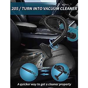 Cordless Leaf Blower，with 21V 3.0 Ah Lithium Battery Powered,High Power and Portability,Patio/Deck/Garden Cleaning, Garage Dusting