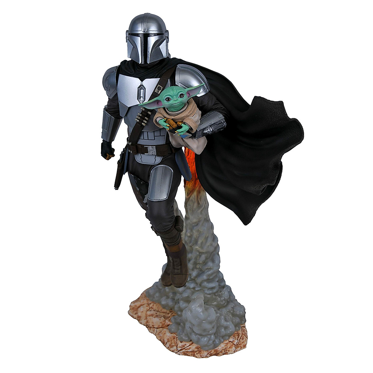Diamond Select Toys Star Wars Milestones: The Mandalorian & Child Statue, 16 inches