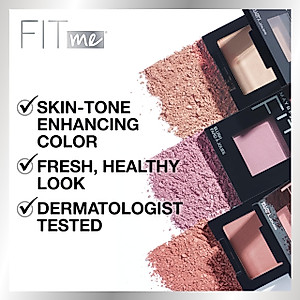 Maybelline Fit Me Blush, Lightweight, Smooth, Blendable, Long-lasting All-Day Face Enhancing Makeup Color, Nude, 1 Count
