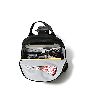 Baggallini womens Naples Convertible Backpack, Black, One Size US