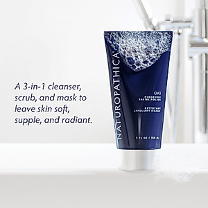 Naturopathica Oat Cleansing Facial Polish, Multi-Use Facial Cleanser, Face Scrub and Facial Mask, Exfoliating Face Wash for Men & Women, 5 fl oz