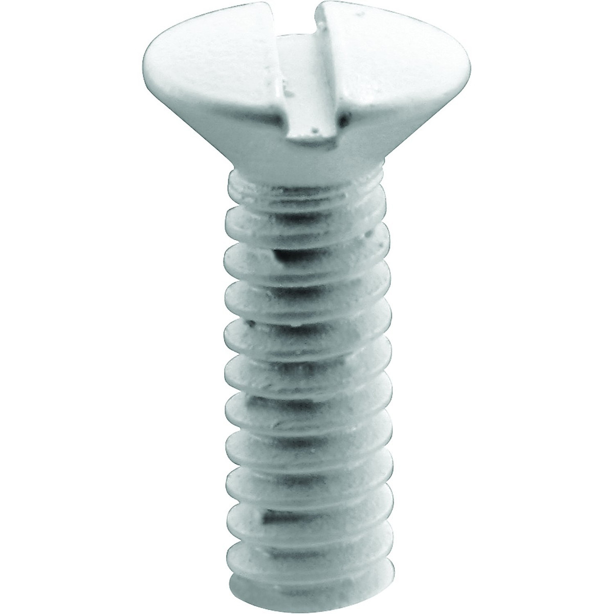 Prime-Line MP9191 Wall Plate Screws, #6-32 x 1/2 In., Steel Construction, White, Oval (100 Pack)