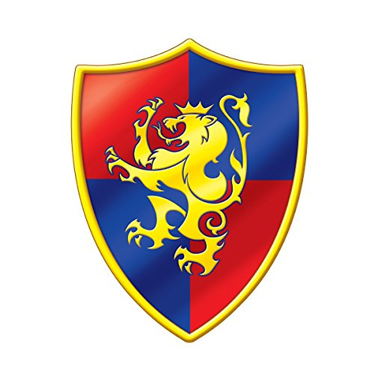 Medieval Party Decorations - Cardboard Herald Trumpets and Crest, Plastic Pennant Banner and Tablecover (Bundle of 5) by Multiple