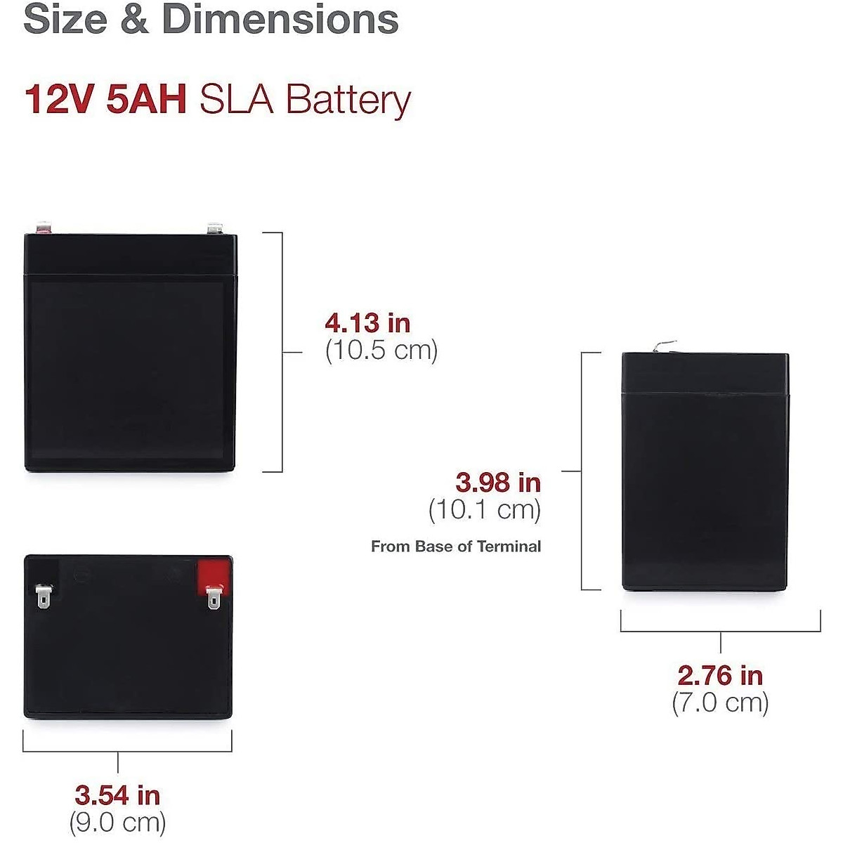 Alarm Back up Battery Fits 12 Volt 4.0ah - 12V4.5ah - 5.0ah Beiter DC Power