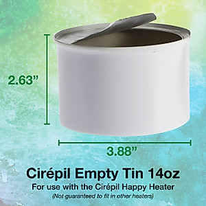 Cirepil - Empty Metal Tin - Capacity : 400g or 14.10fl oz - Use with The Cirepil Heater - Replacement Waxing Pot
