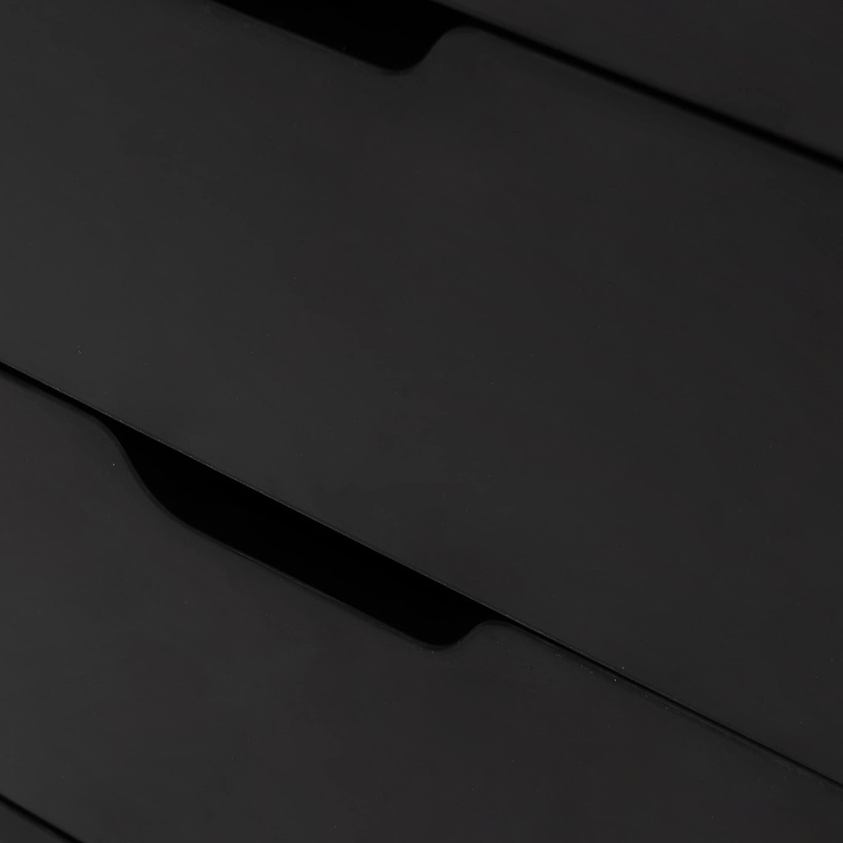 Soohow 3 Drawer File Cabinet Small Cabinet with Drawers, Wood Filing Cabinet Storage Cabinet with Drawers Wheels File Cabinets for Home Office Rolling File Cabinet for Under Desk Makeup Dresser Black