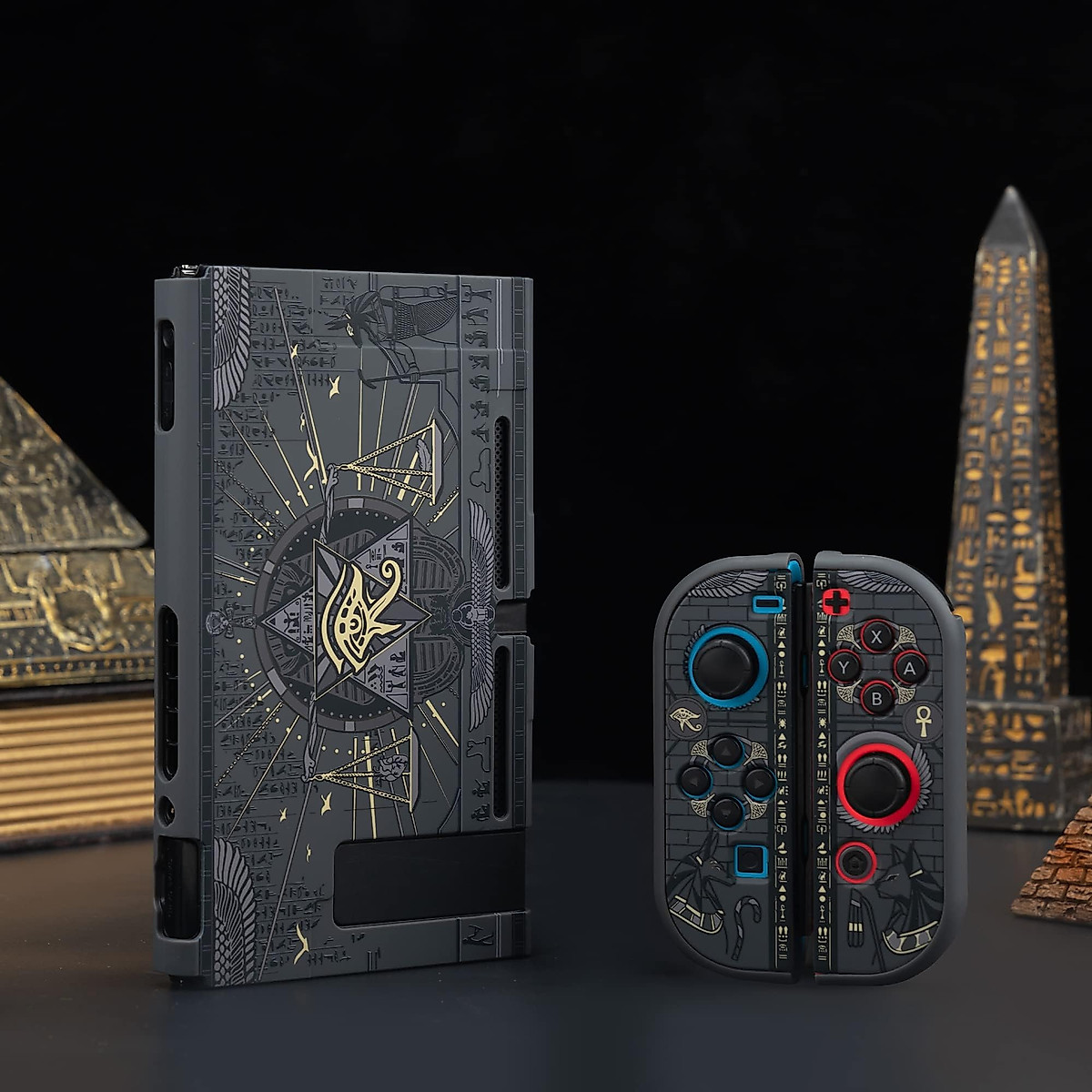 GeekShare Protective Case for Switch, Slim Cover Case Compatible with Nintendo Switch and Joy-Con - Shock-Absorption and Anti-Scratch (Land of Mystery) [Video Game]