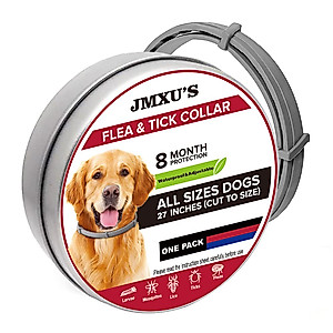 Flea and Tick Collar for Dogs, Flea and Tick Prevention for Dog, 27 Inch, 8 Month Protection, 1 Pack