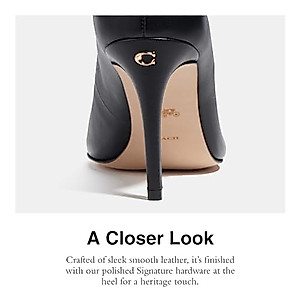 Coach Women's Skyler Leather Pump, Black, 9