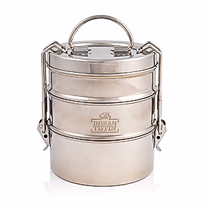 3 Tier Indian-Tiffin Stainless Steel Large Tiffin Lunch Box