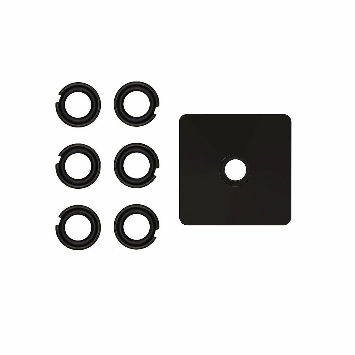 ZLLITONS (6 Sets 3/8" Retaining Ring Clip with O-Ring for Milwaukee Electric/Pneumatic Type Impact Wrench, Retainer Ring Anvil Install Tool Included