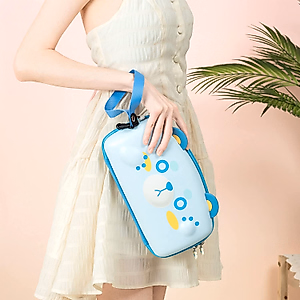 GeekShare Cute Bear Carry Case Compatible with Nintendo Switch/Switch OLED - Portable Hardshell Slim Travel Carrying Case fit Switch Console & Game Accessories