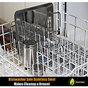 Cave Tools Beer Can Chicken Holder Roasting Pan with Vegetable Spikes - BBQ Accessories, Dishwasher Safe