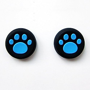 Silicone Thumb Stick Grips Cap Cover Joystick Thumbsticks Caps for PS4 Xbox ONE Xbox 360 PS3 PS2 Cat Dog Paw (E)