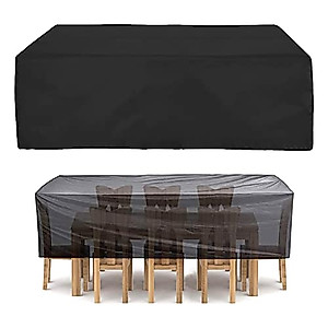 420D Patio Furniture Cover Outdoor Furniture Cover Patio Table Cover Outdoor Table Chair Set Covers Waterproof Furniture Covering
