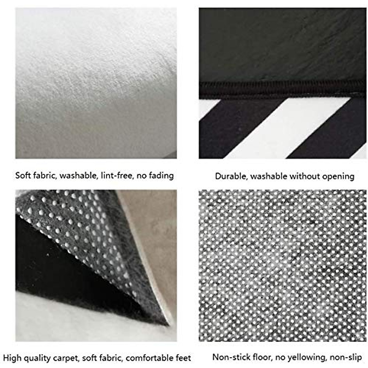 Doramei Modern Abstract Area Rugs for Living Room Yellow Blue Multi Color Carpets for Bedroom Contemporary Rugs Home Decor Kitchen Dining Room Carpets Indoor Entway Floor Cover Runner Rugs 2x3ft A