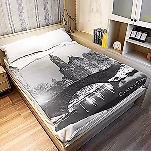 HommomH 50" x 80" Blanket Throw Comfort Thin Soft Air Conditioning NYC - Central Park, 1961