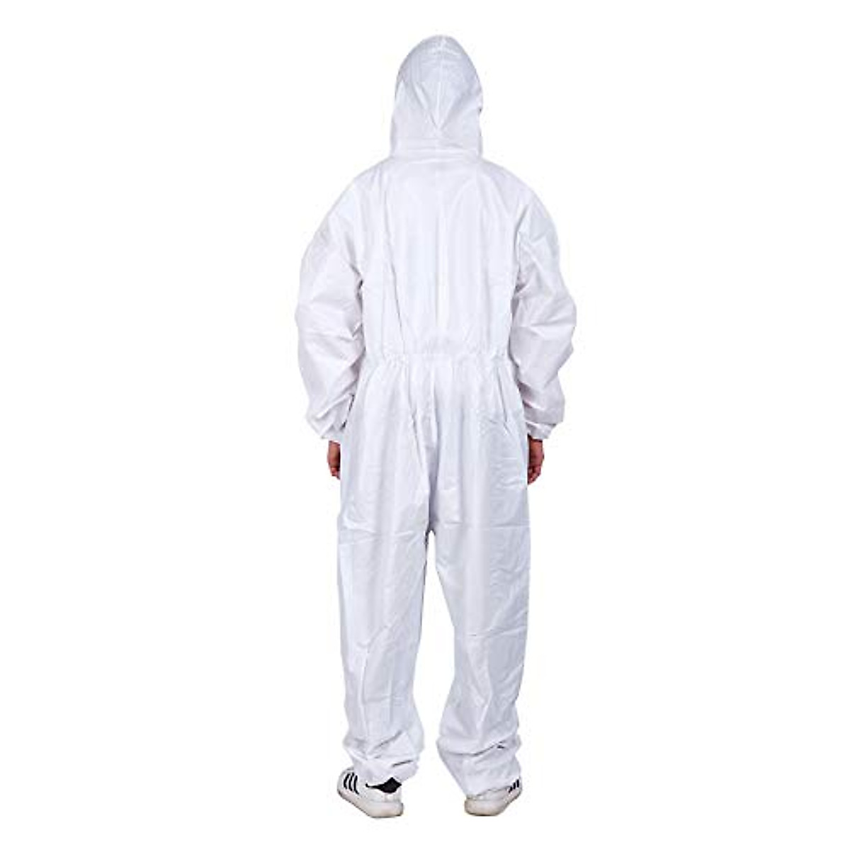 Cleaing Pack of 3 Disposable Hazmat Suits X-large, Paint Suit, Coveralls with Hood and Elastic Wrists