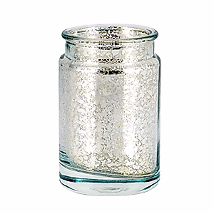 Allure Home Creation Athena 4-Piece Glass Bathroom Accessory Set Turquoise Blue w/Metallic Silver Accents