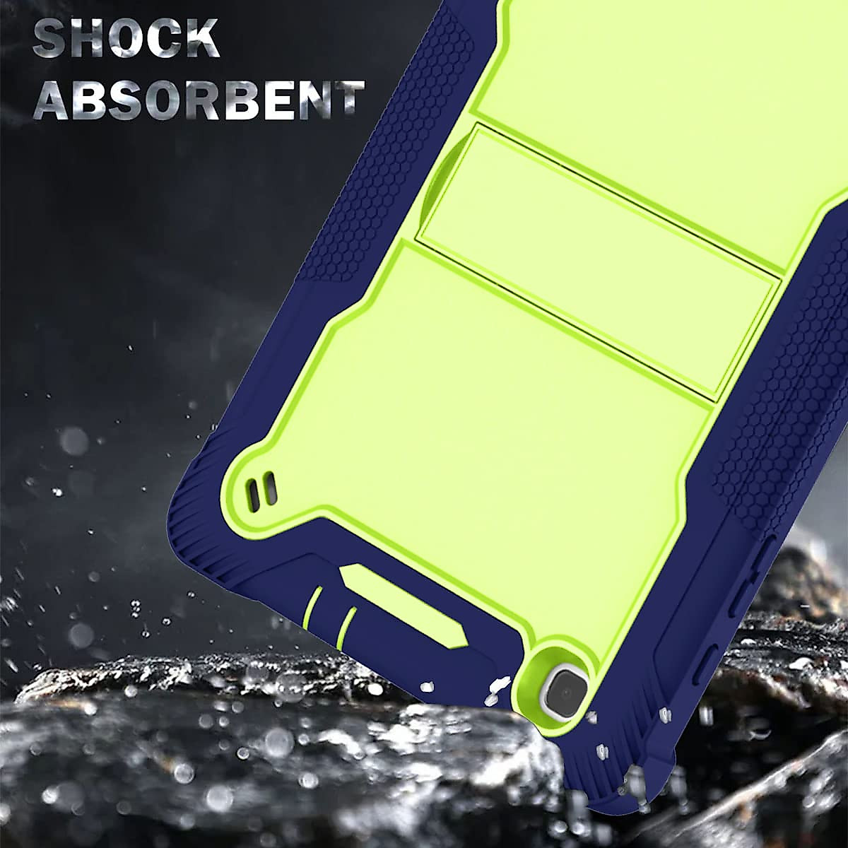 Vakarey for Samsung Galaxy Tab S6 Lite Case for Kids,for Samsung Tab S6 Lite Case 2022 10.4 Inch with S Pen Holder,Blue+Green