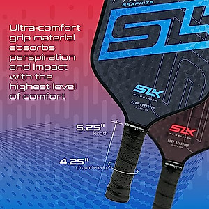 SLK by Selkirk Pickleball Paddles | Featuring a Multilayer Fiberglass and Graphite Pickleball Paddle Face | SX3 Honeycomb Core | Pickleball Rackets Designed in The USA for Traction and Stability