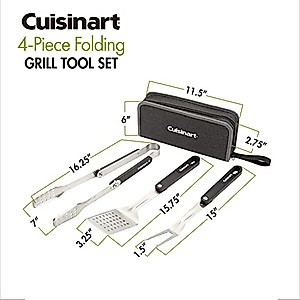 Cuisinart CGS-1000 4-Piece Folding Grill Tool Set