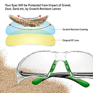 SAFEYEAR Anti Fog Z87 Safety Glasses for Men & Women Protective Eyewear Lab Work Glasses