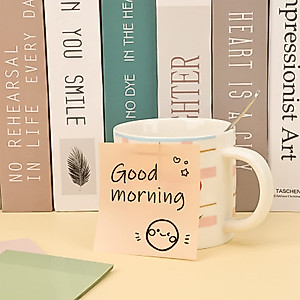 EOOUT 300 Sheets Pastel Transparent Sticky Notes, 6 Pads, 3x3 Inch, 6 Colors Clear Self-Sticky Notes, Translucent Adhesive Sticky Notes, for Bible Tabs, Book Tabs, School Supplies for College, Office