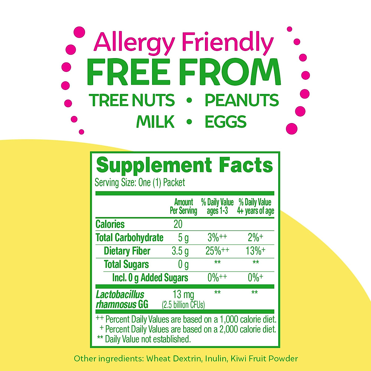 Culturelle Kids Probiotic + Fiber Packets (Ages 1+) - 24 Count - Digestive Health & Immune Support - Helps Restore Regularity (Packaging may vary)