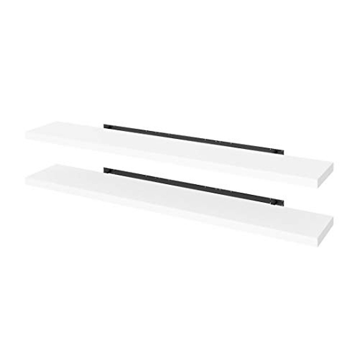 Bestar Universel 12W Set of 72W x 12D Floating Shelves in White