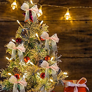 joycraft Gift Ribbon, Sheer Organza Ribbon, Handmade Ribbon, 50 Yds x 0.78" Rose Gold Organza Chiffon Ribbon, Mesh Fabric Ribbon for Gift Wrapping, DIY Craft, Xmas Party Deco