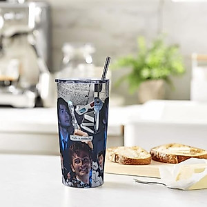 OAEWRE David Actors Tennant Stainless Steel Mug Insulated Tumbler Coffee Mugs with Lids and Straw Double Wall Vacuum Cup 20oz