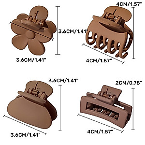 Small Claw Clips for Thin/Medium Thick Hair,12Pcs 1.5 Inch Mini Matte Tiny Jaw Clips for Women Girls 4 Style Nonslip