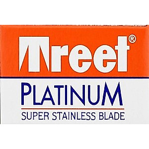 Platinum Super Stainless Double-Edge Blades - 10 razor blades by Treet